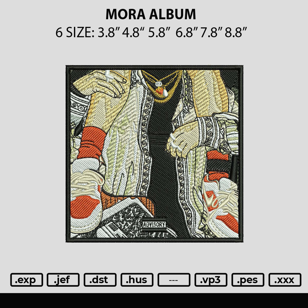 Mora Album Embroidery File 6 sizes – embrostudio