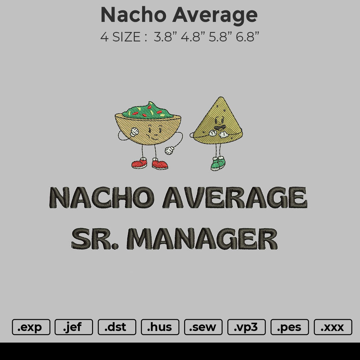 Nacho Average Embroidery – embrostudio