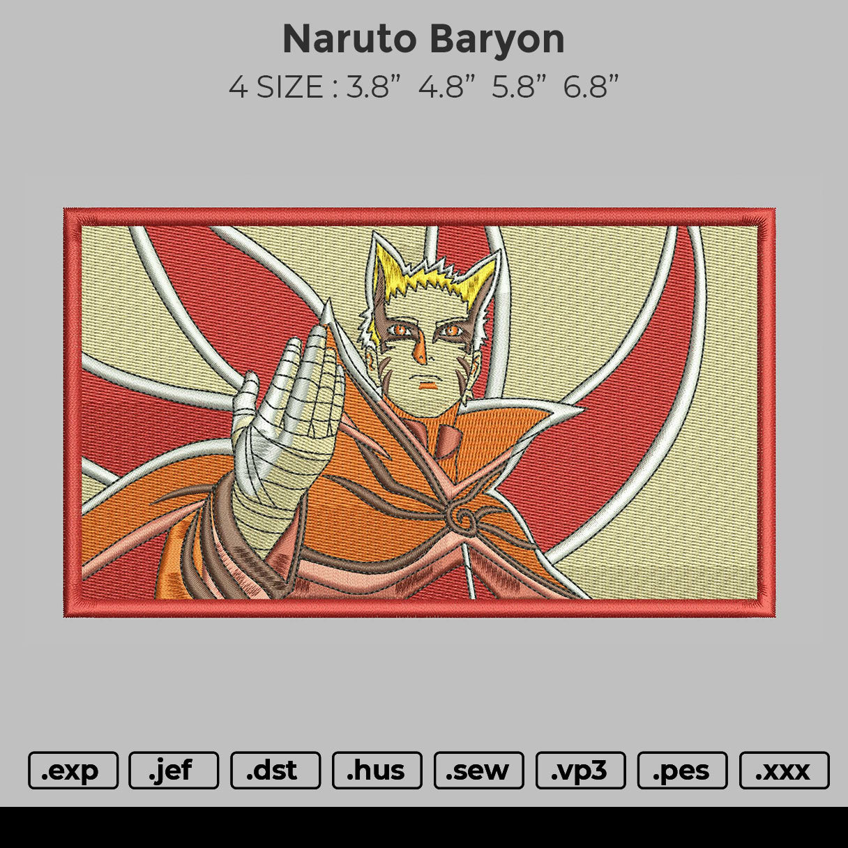 Naruto Baryon Embroidery – embrostudio