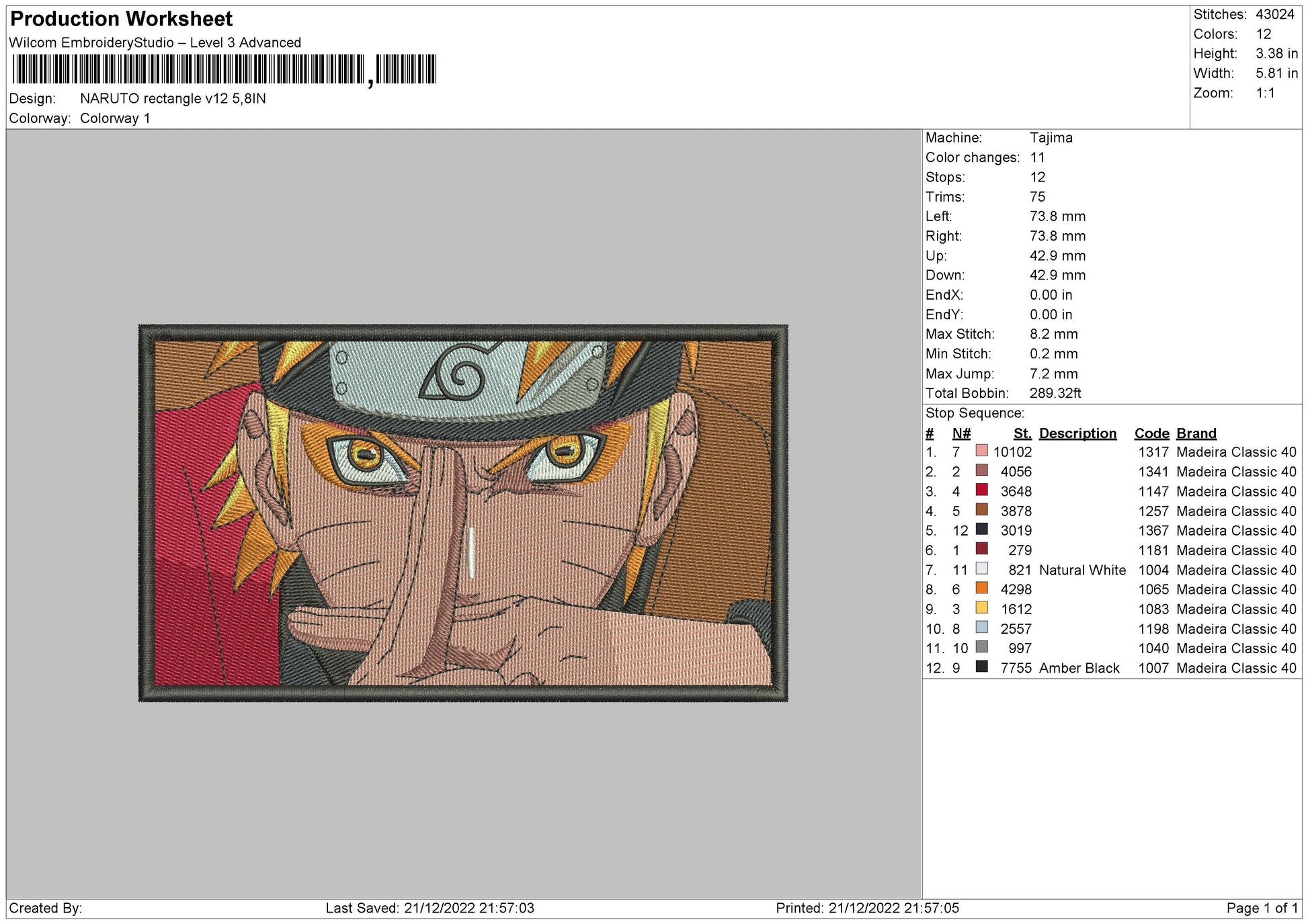 Naruto Rectangle V12 Embroidery File 6 sizes – embrostudio