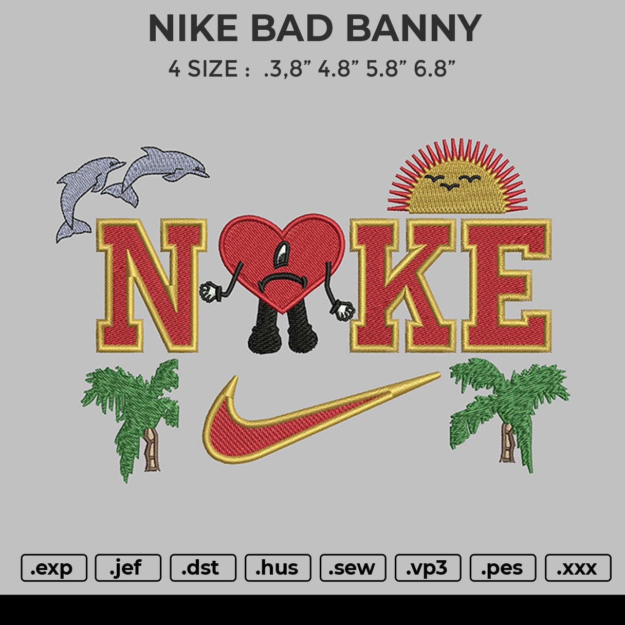 NIKE BAD BANNY Embroidery – embrostudio