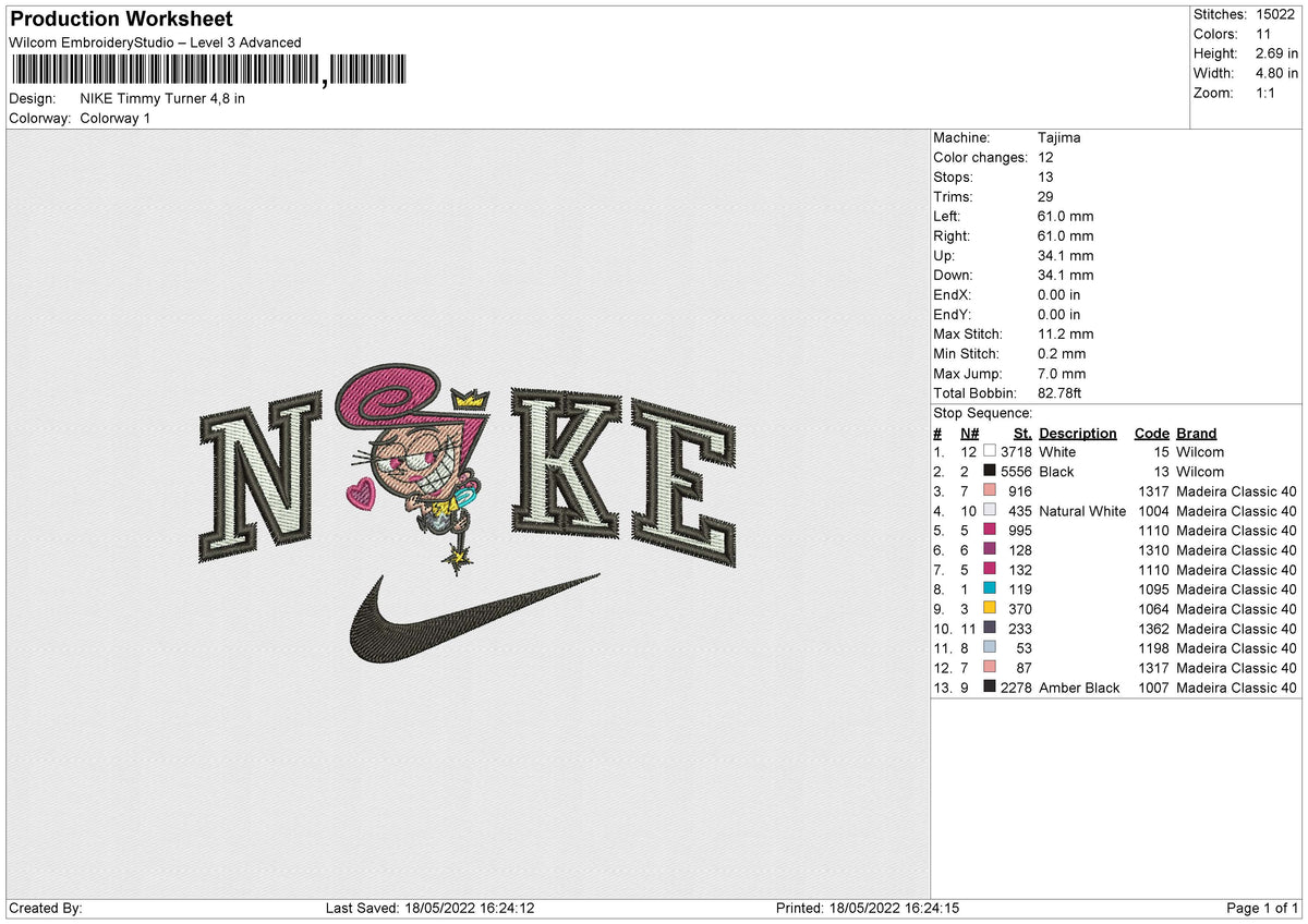 Nike Timmy Turner – embrostudio