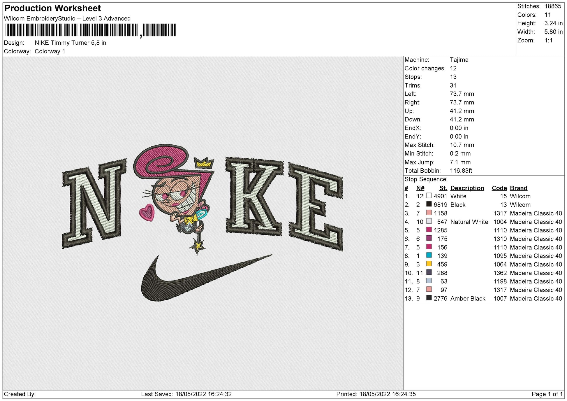Nike Timmy Turner – embrostudio