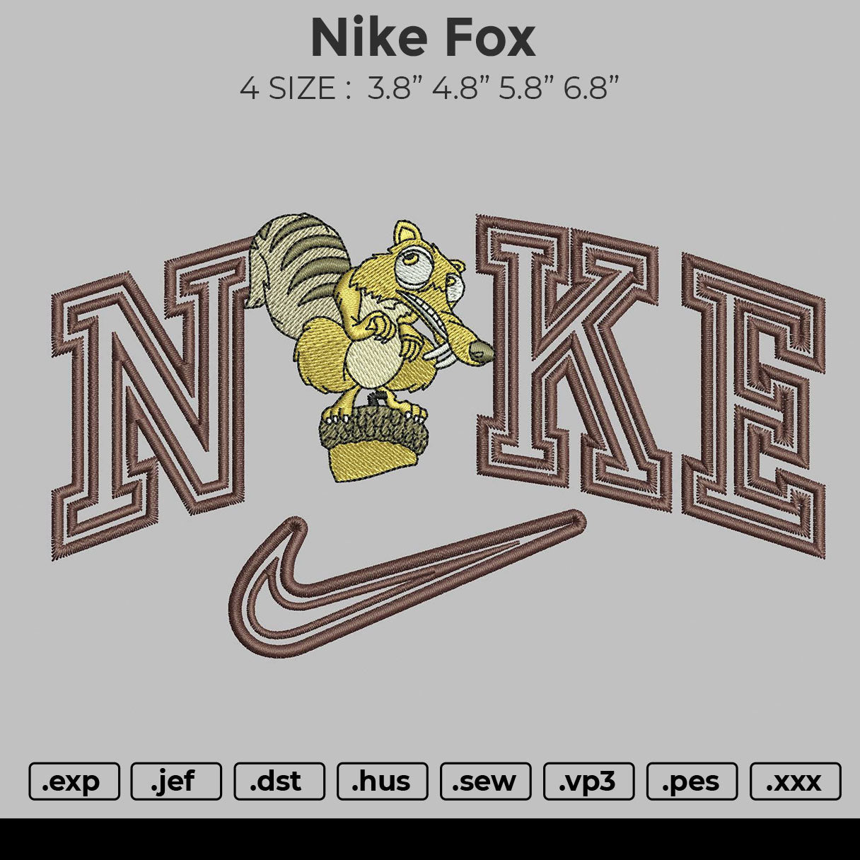 Nike Fox Embroidery – embrostudio