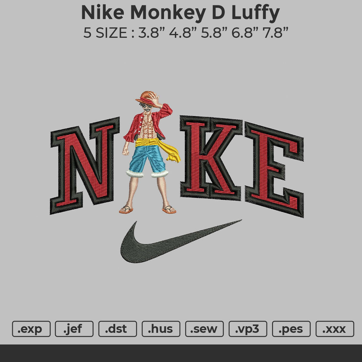 Nike Monkey D Lufyy – embrostudio