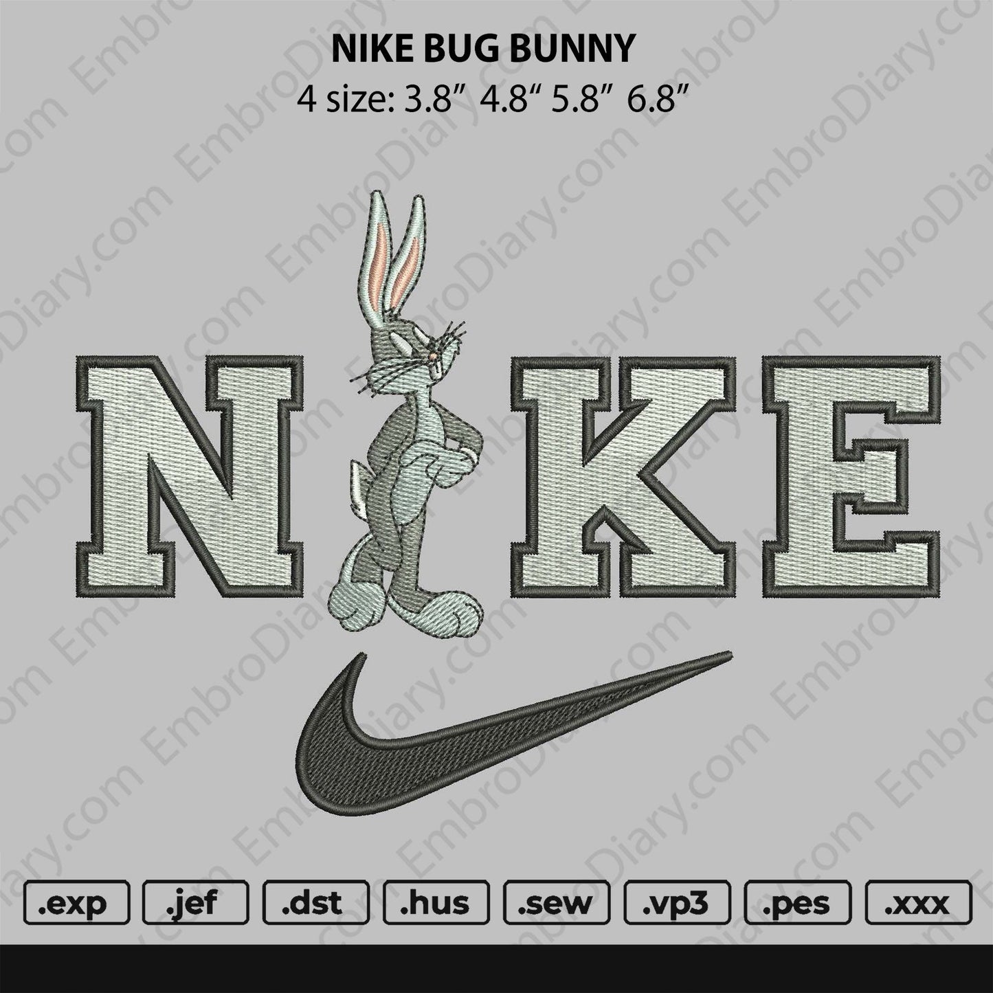 Nike Bugs Bunny Embroidery – embrostudio