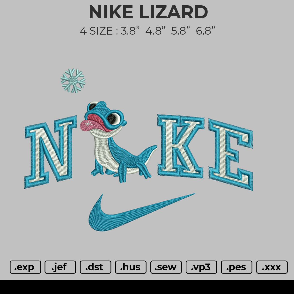 Nike Lizard Embroidery – embrostudio