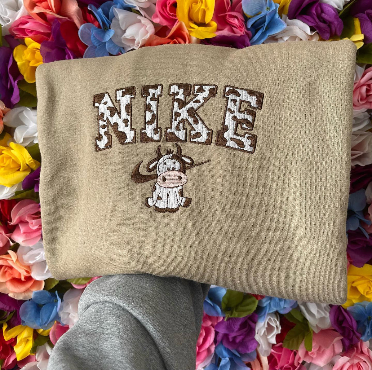 Nike Cow swoosh Embroidery – embrostudio
