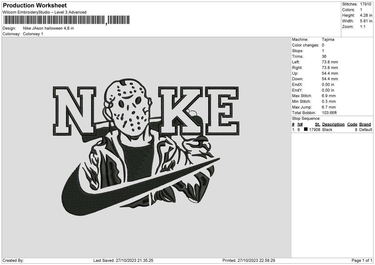 Nike Jason 2710 Embroidery File 6 sizes – embrostudio