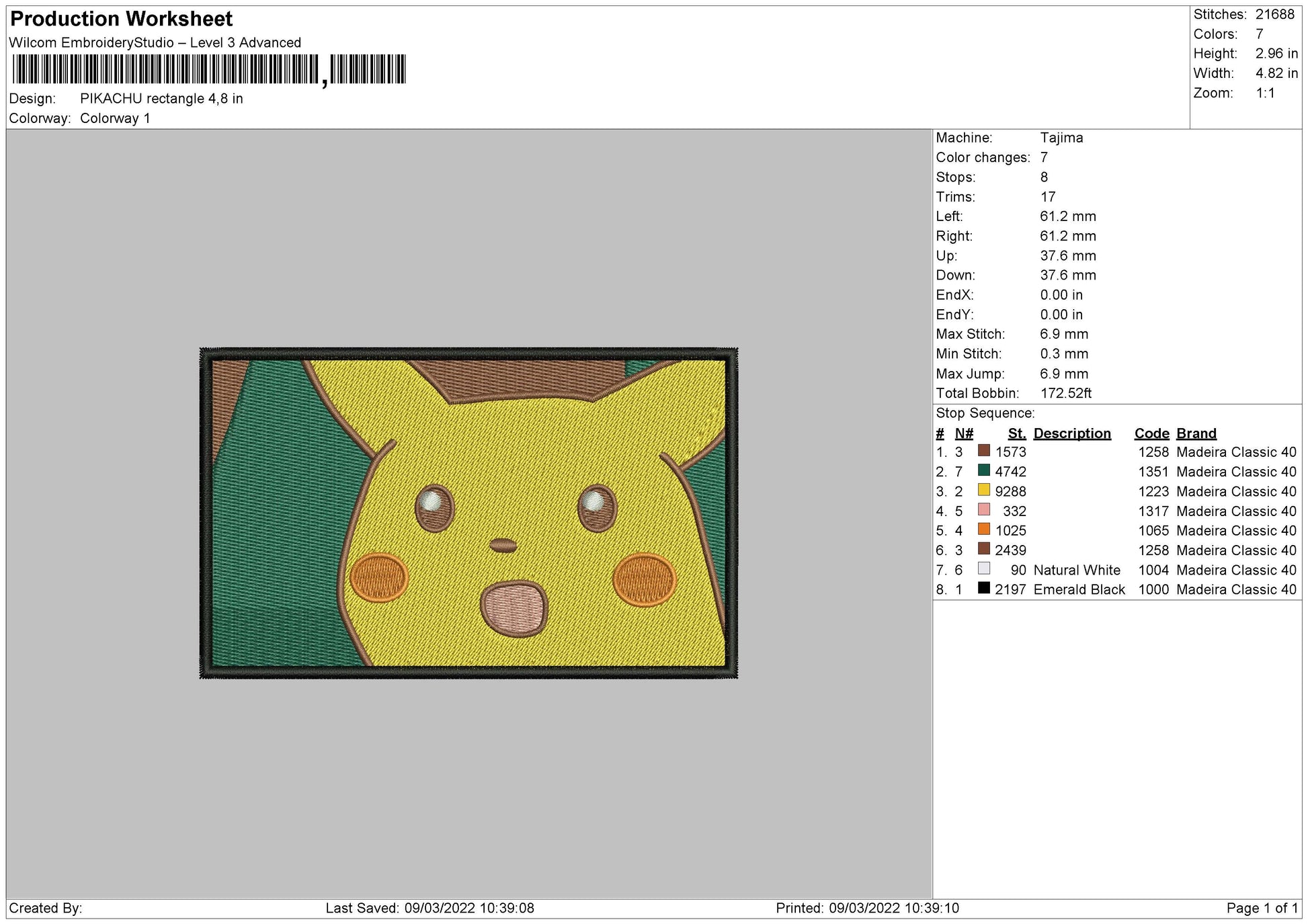Pikachu Rectangle – embrostudio