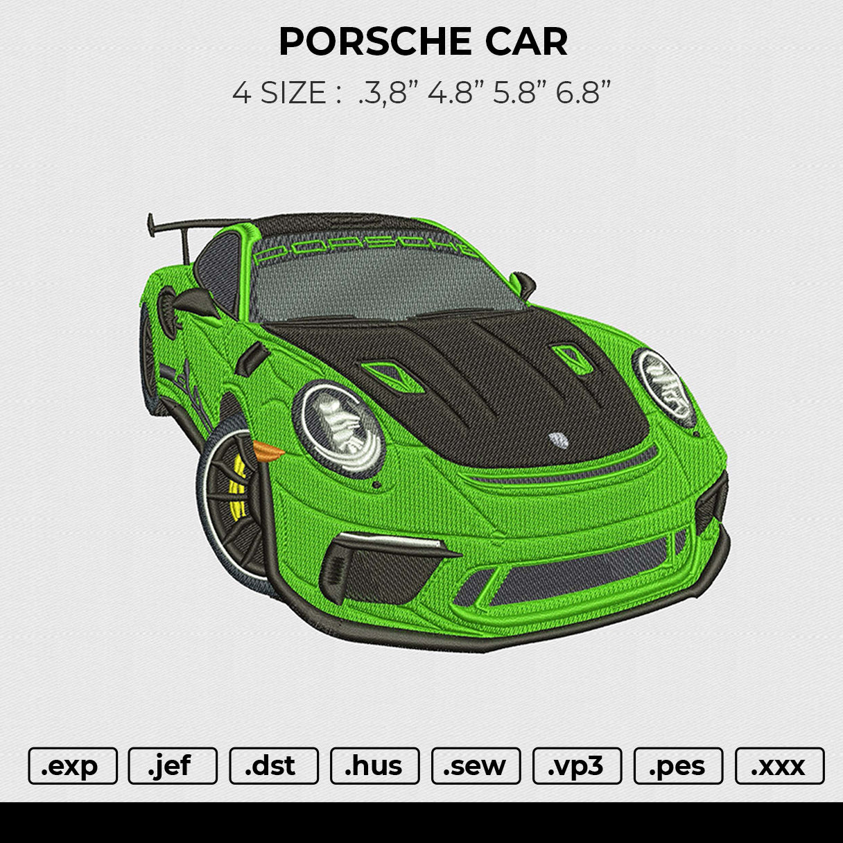 PORSCHE CAR Embroidery – embrostudio