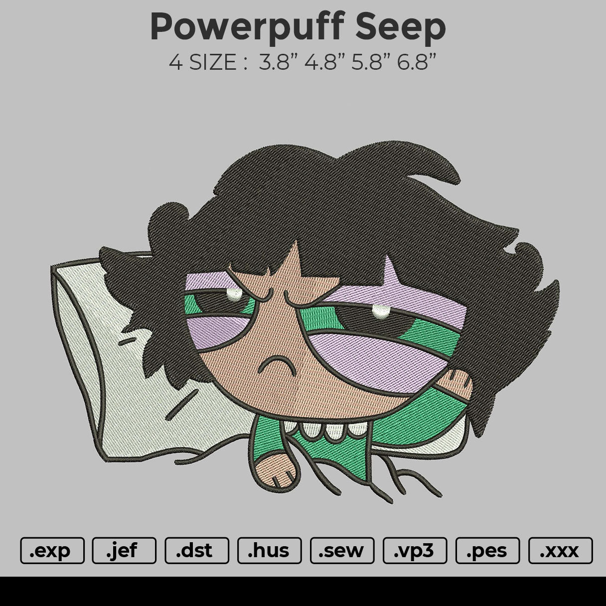 Powerpuff Seep Embroidery – embrostudio