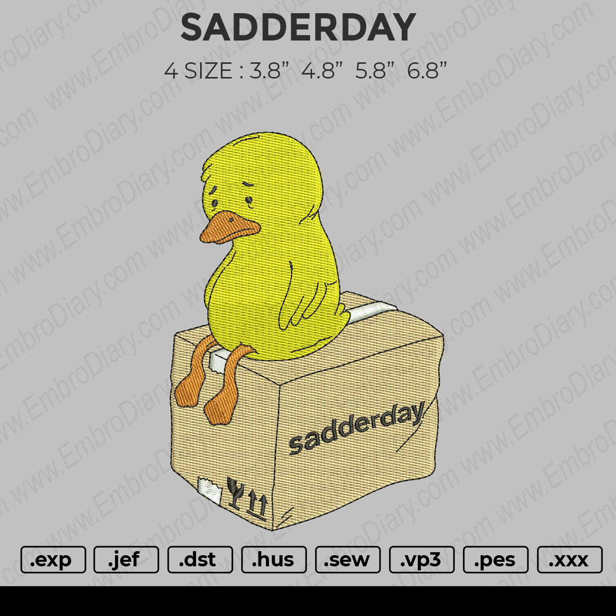 Sadderday Embroidery – embrostudio