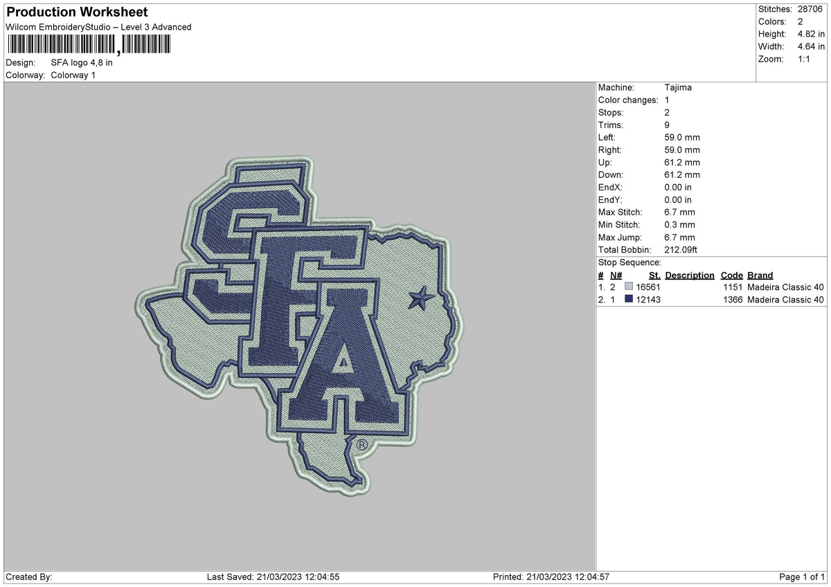 Sfa Embroidery File 6 sizes – embrostudio
