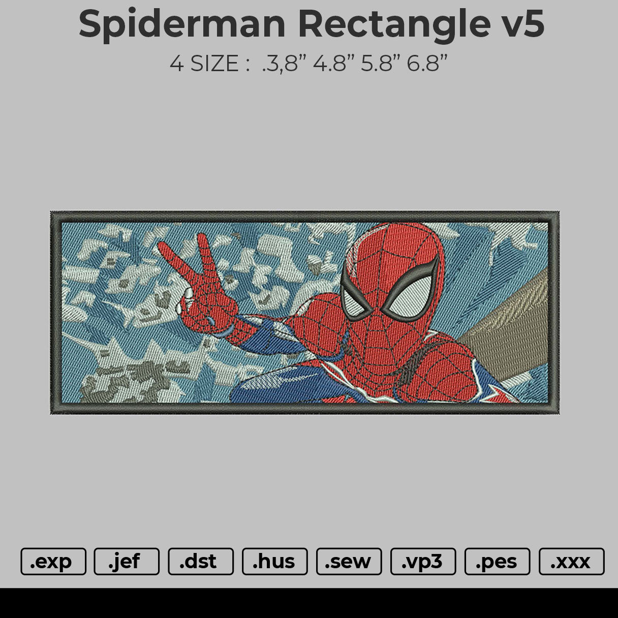 Spiderman Rectangle V5 – embrostudio