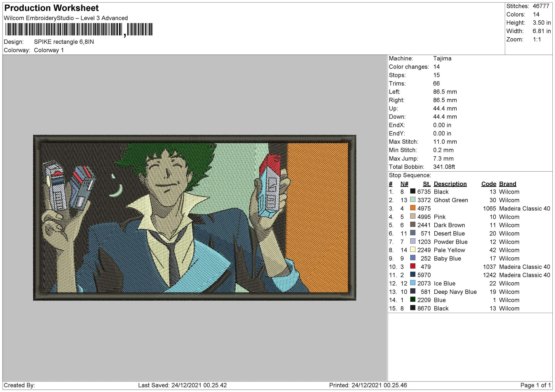 Spike Rectangle Embroidery – embrostudio