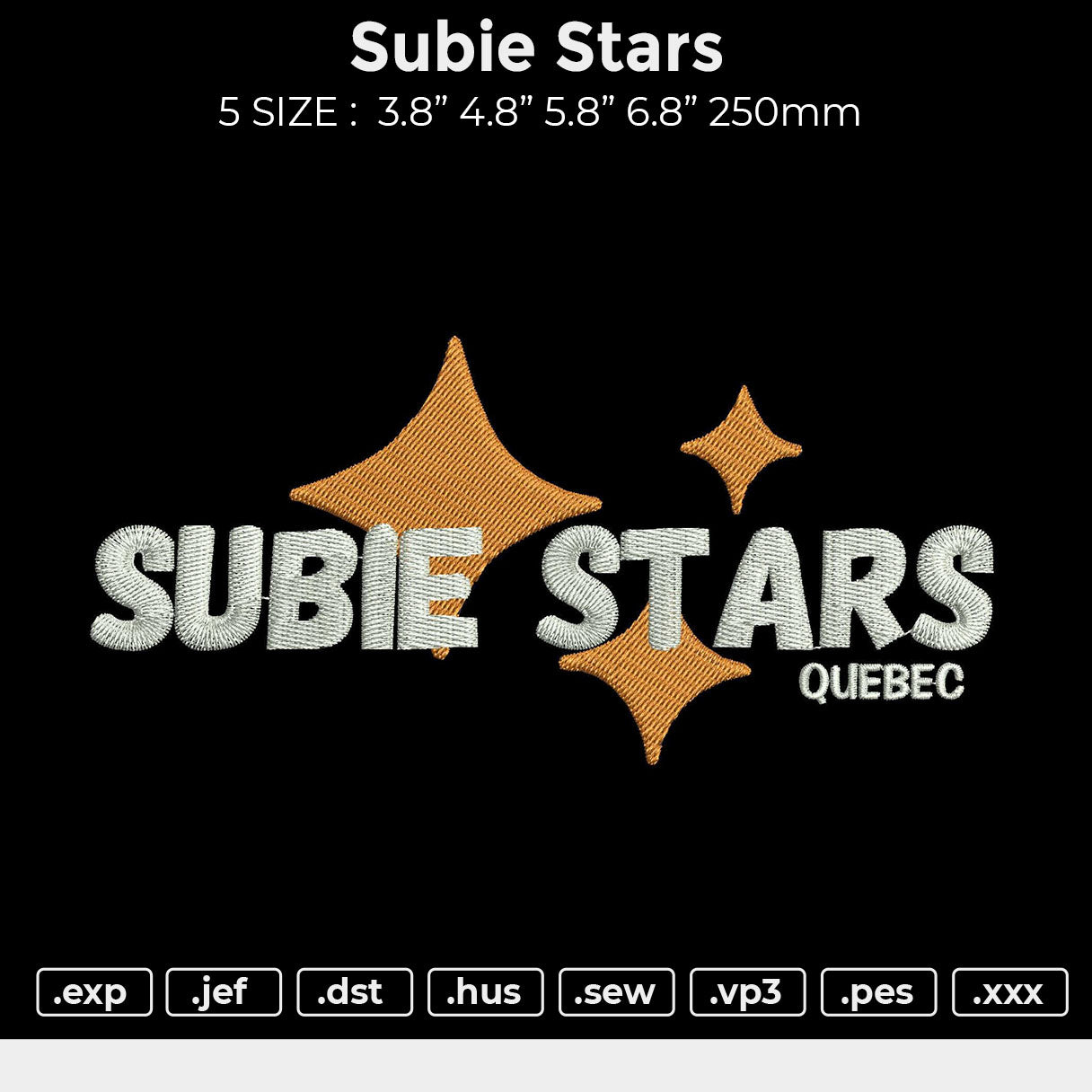 Subie Stars Embroidery – embrostudio