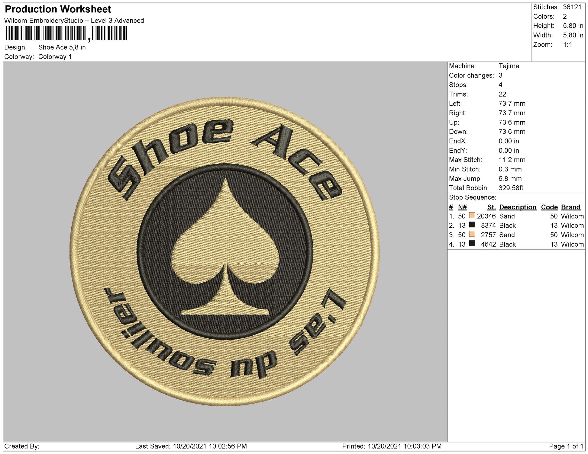 Shoe Ace Embroidery – embrostudio