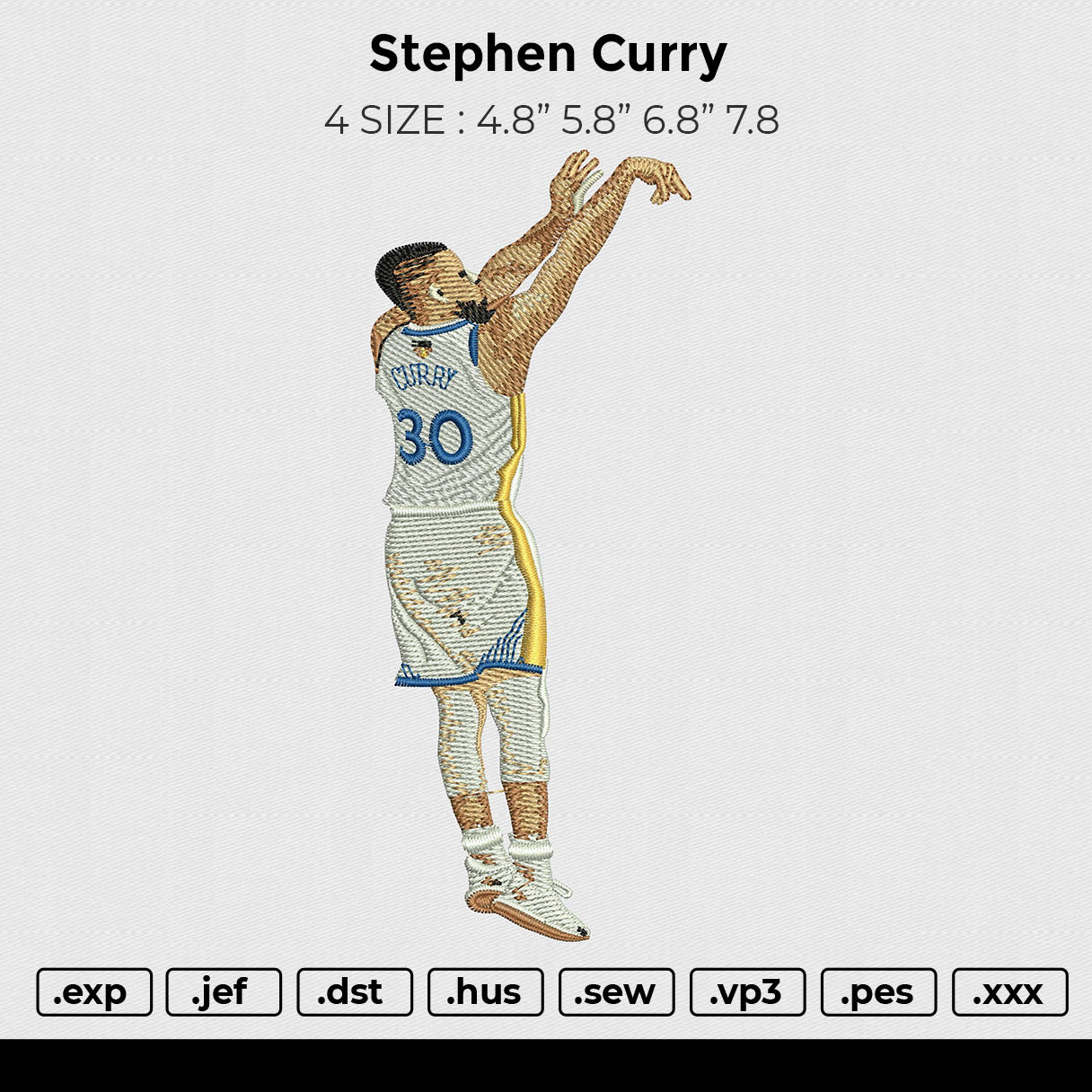 Stephen Curry Embroidery – embrostudio