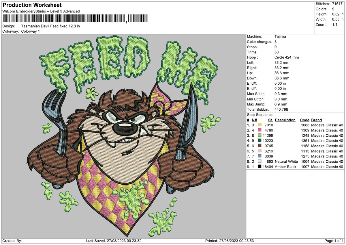 Maniaslimey Embroidery File 6 sizes – embrostudio