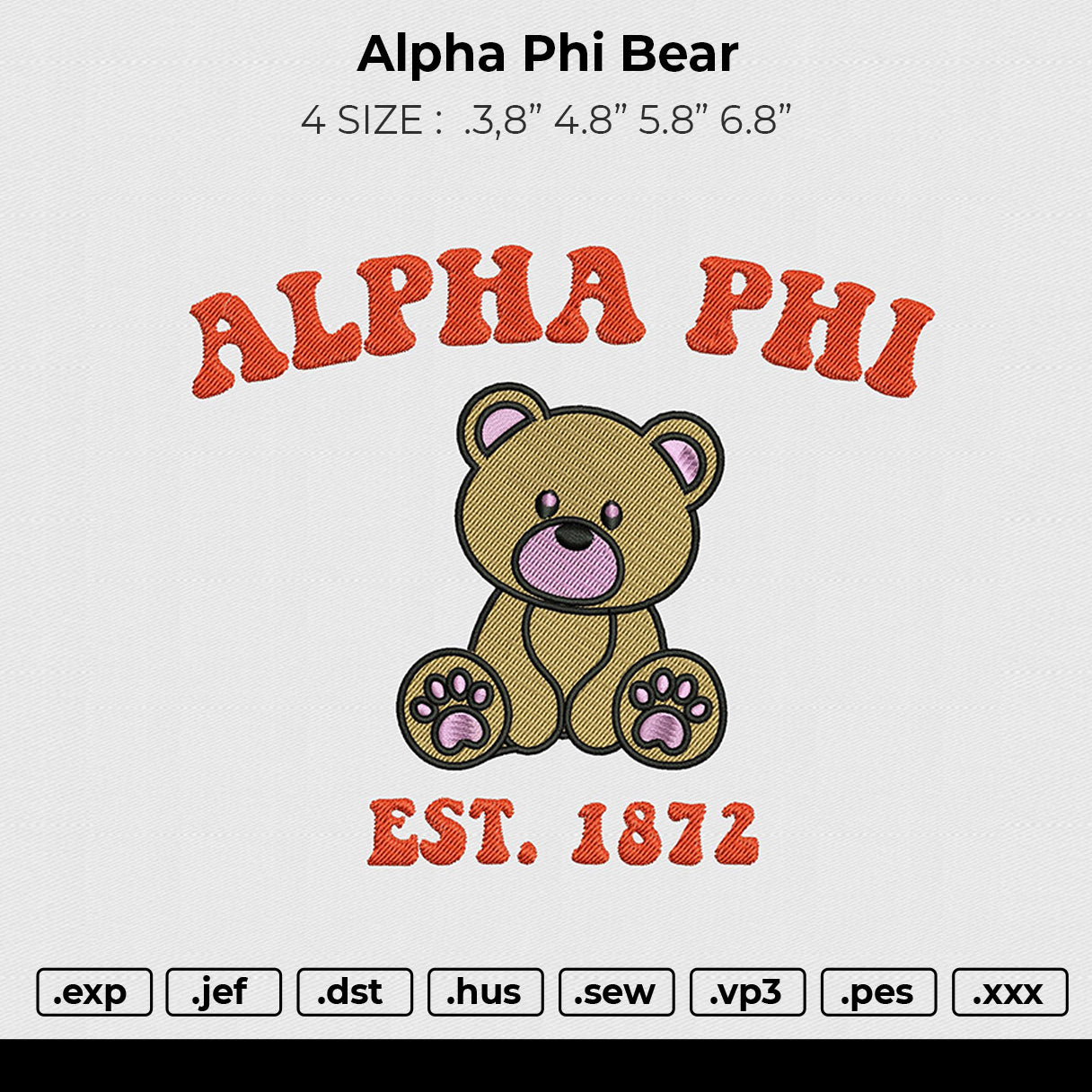 Alpha Phi Embroidery – embrostudio
