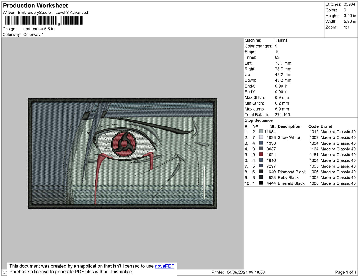 Amaterasu Embroidery – embrostudio