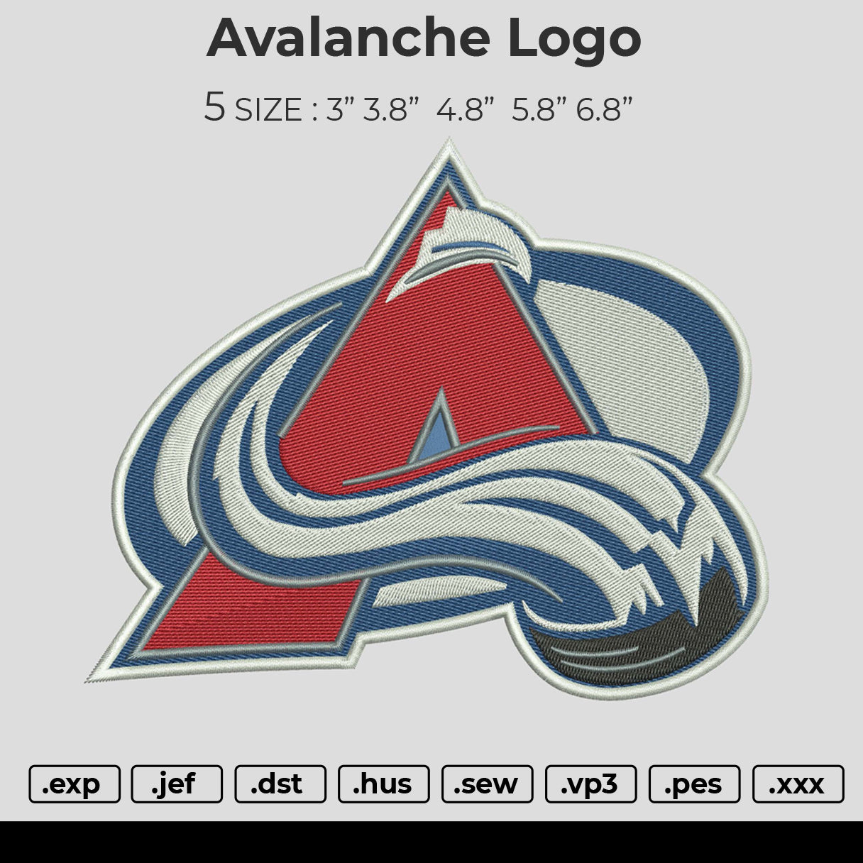 Avalanche Logo Embroidery – embrostudio