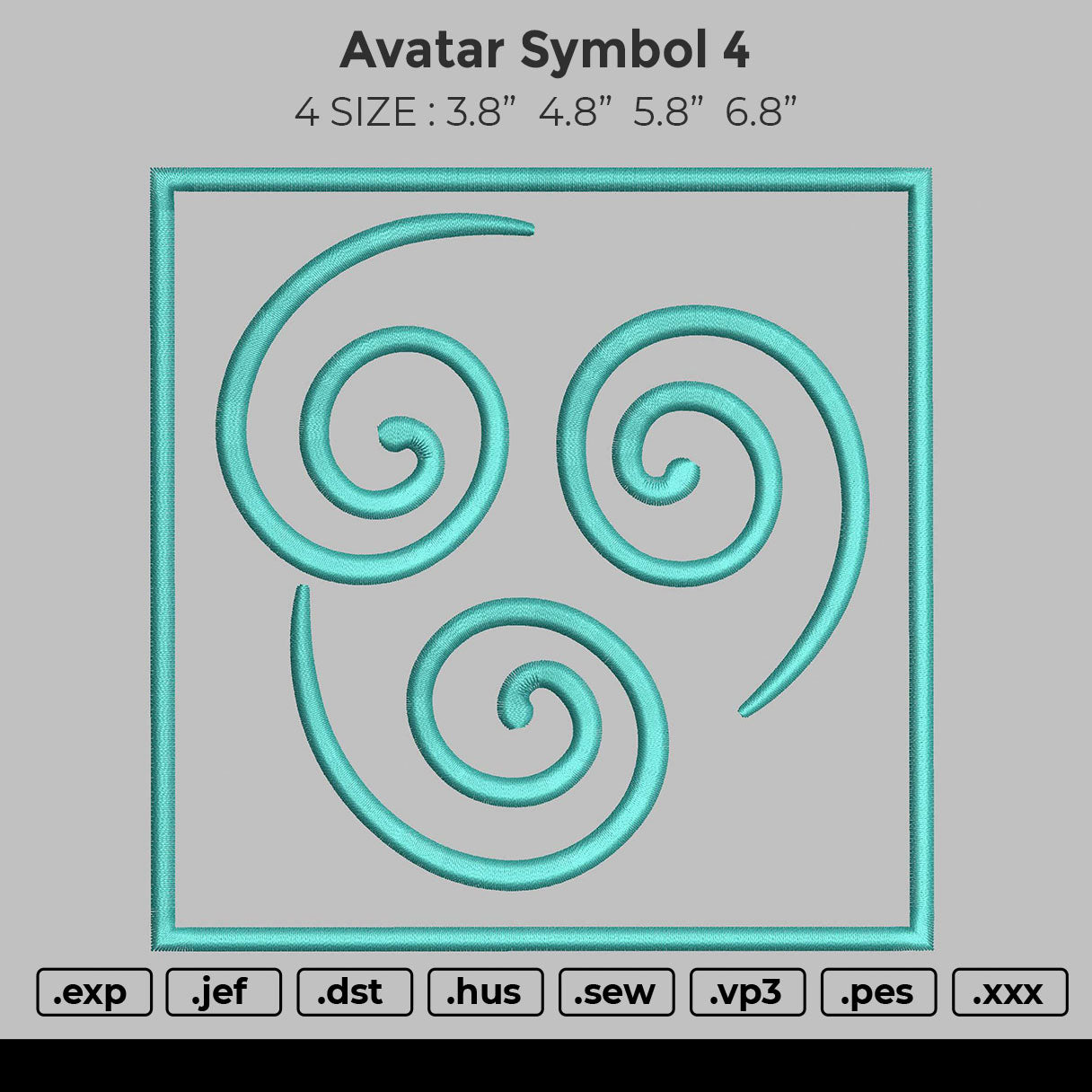 Avatar Symbol 4 Embroidery – embrostudio