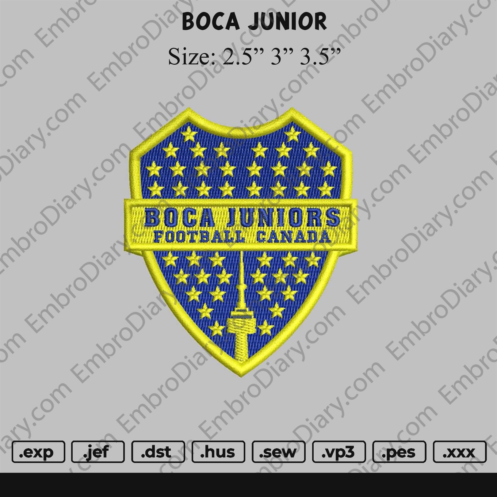 boca junior embroidery – embrostudio