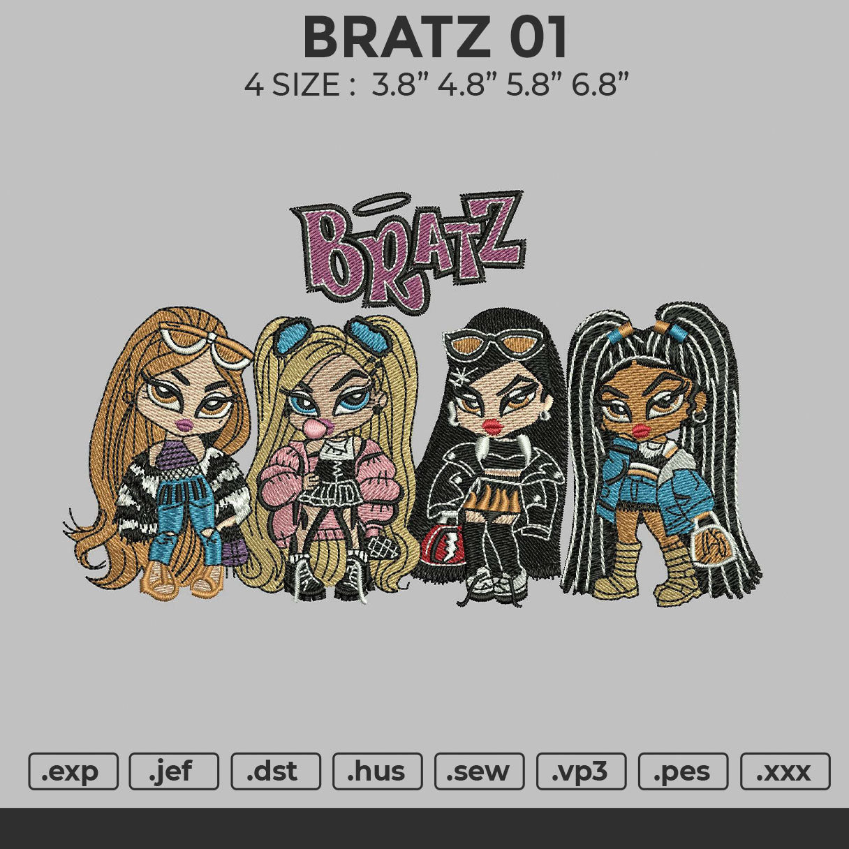 Bratz 01 Embroidery – embrostudio