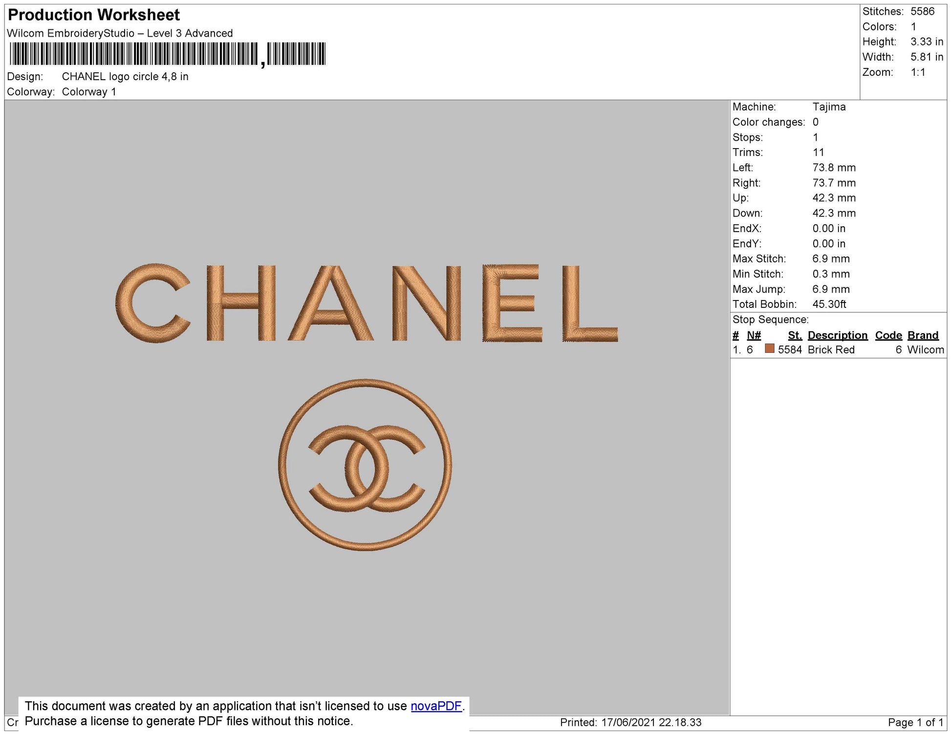 Chanel Logo Circle – embrostudio