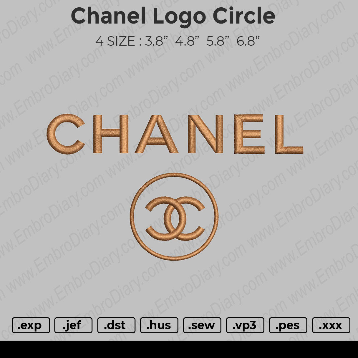 Chanel Logo Circle – embrostudio