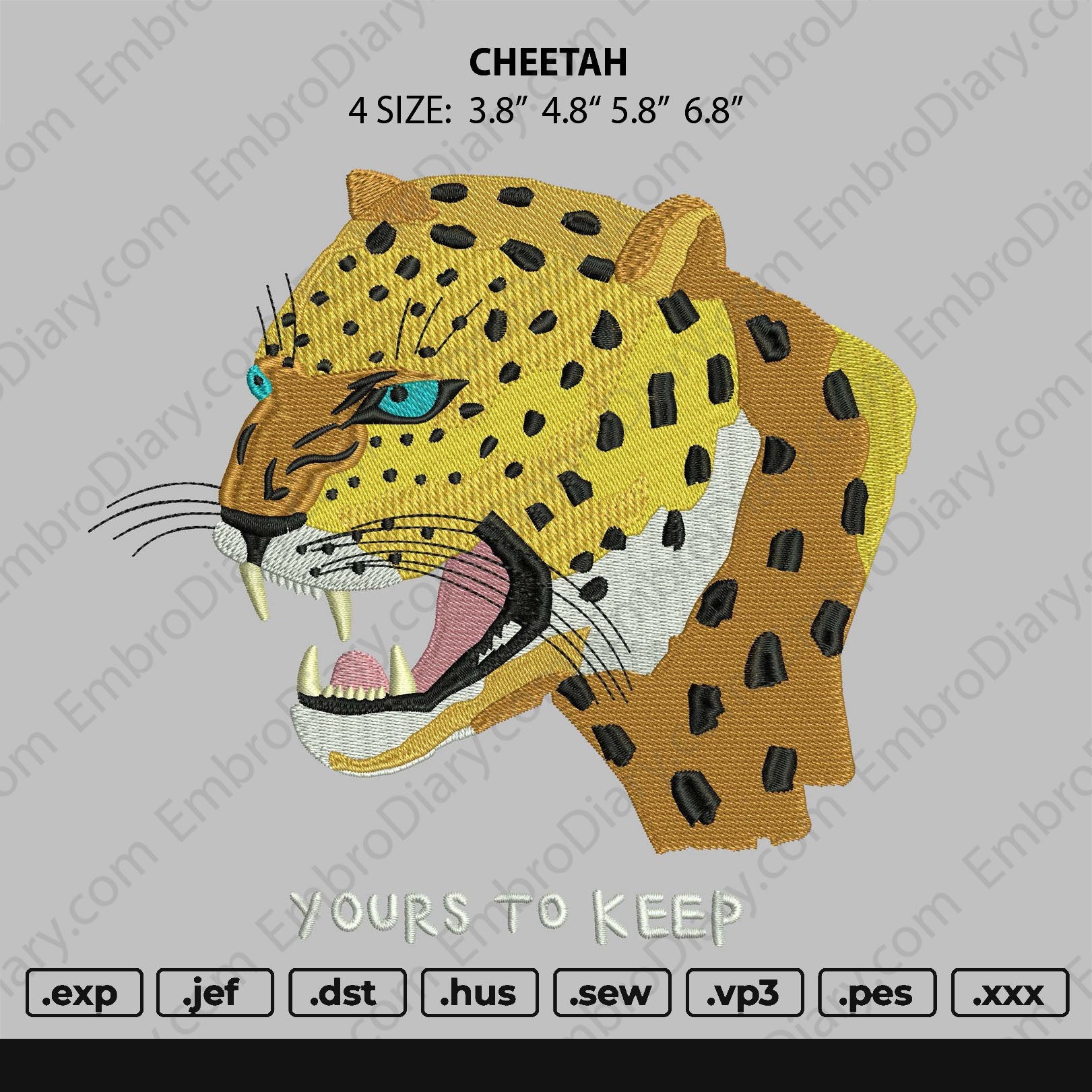 Cheetah Embroidery – embrostudio
