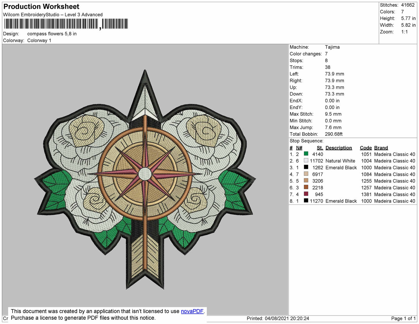 COMPASS FLOWERS – embrostudio