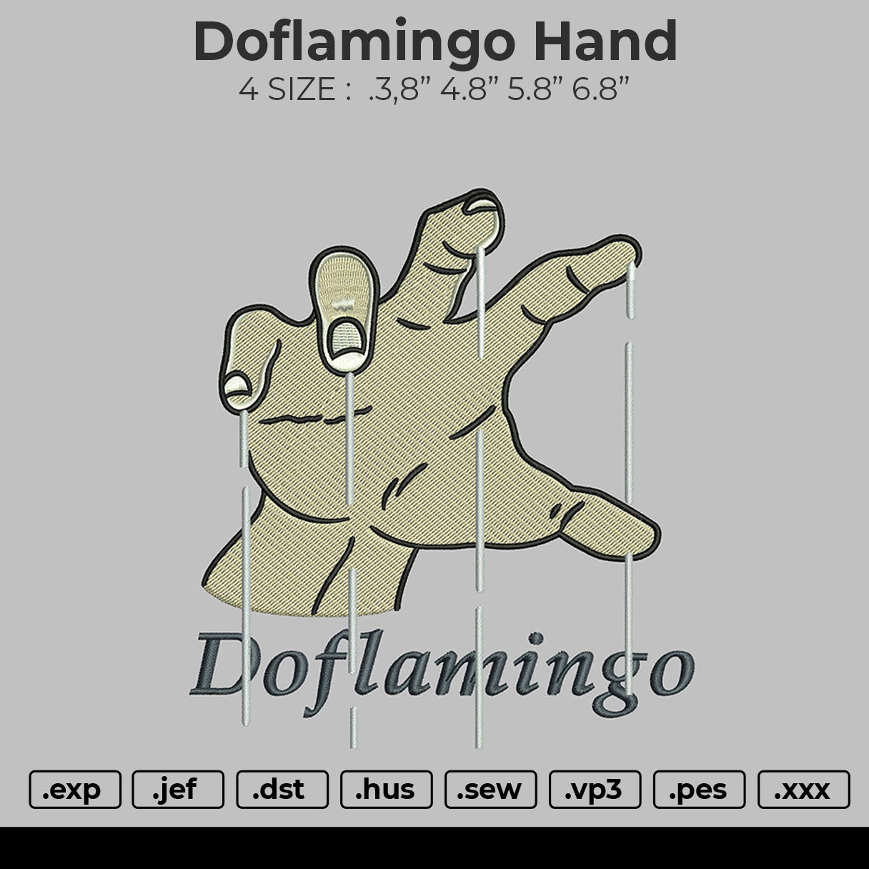 Doflamingo Hand – embrostudio