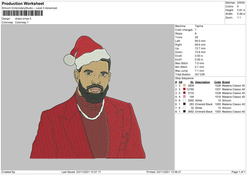 Drake Xmas Embroidery – embrostudio