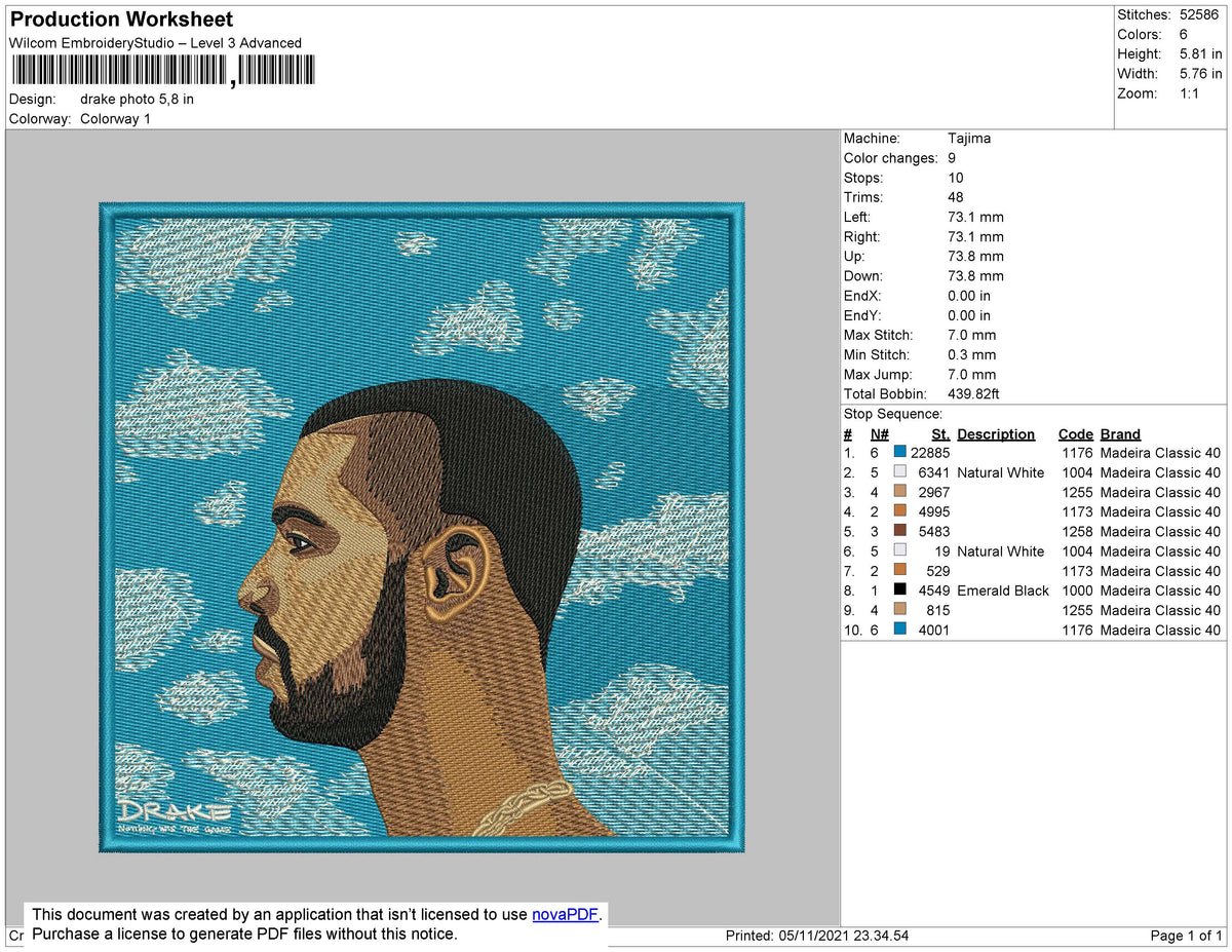 Drake Album Cover – embrostudio