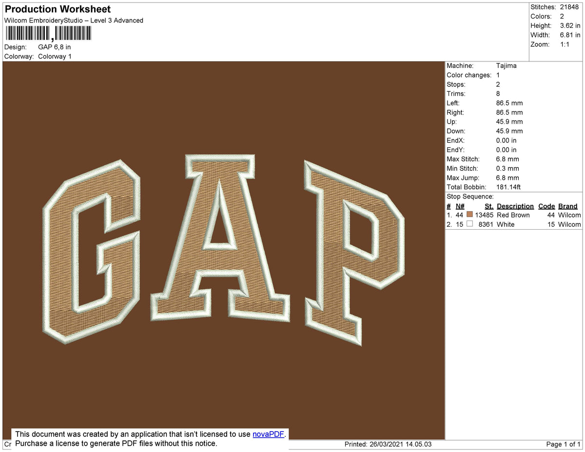 GAP Embroidery – embrostudio