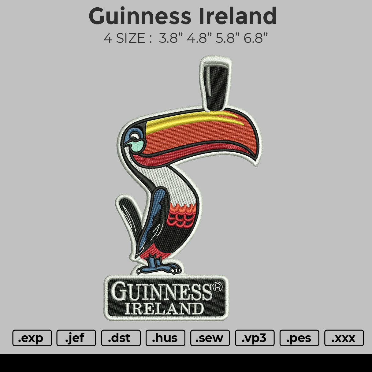 Guinness Ireland Embroidery – embrostudio