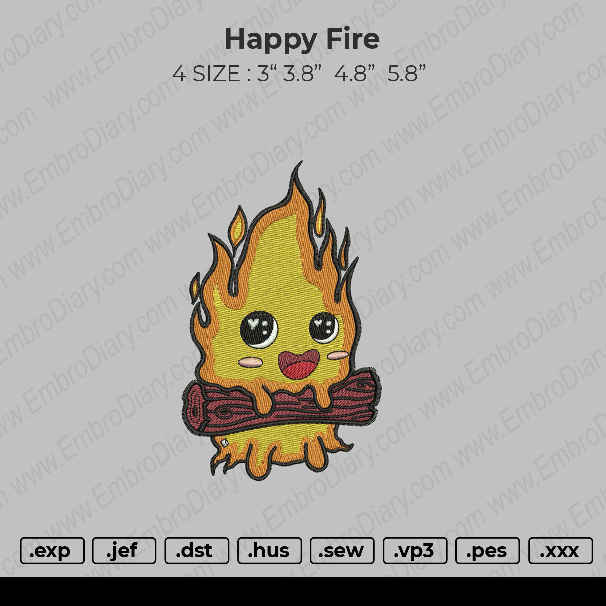 Happy Fire Embroidery – embrostudio