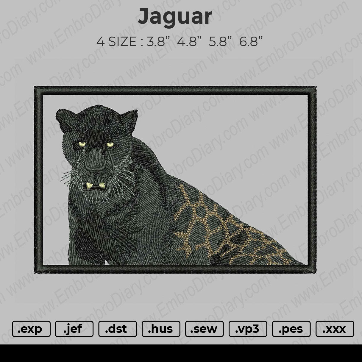 Jaguar Embroidery – embrostudio