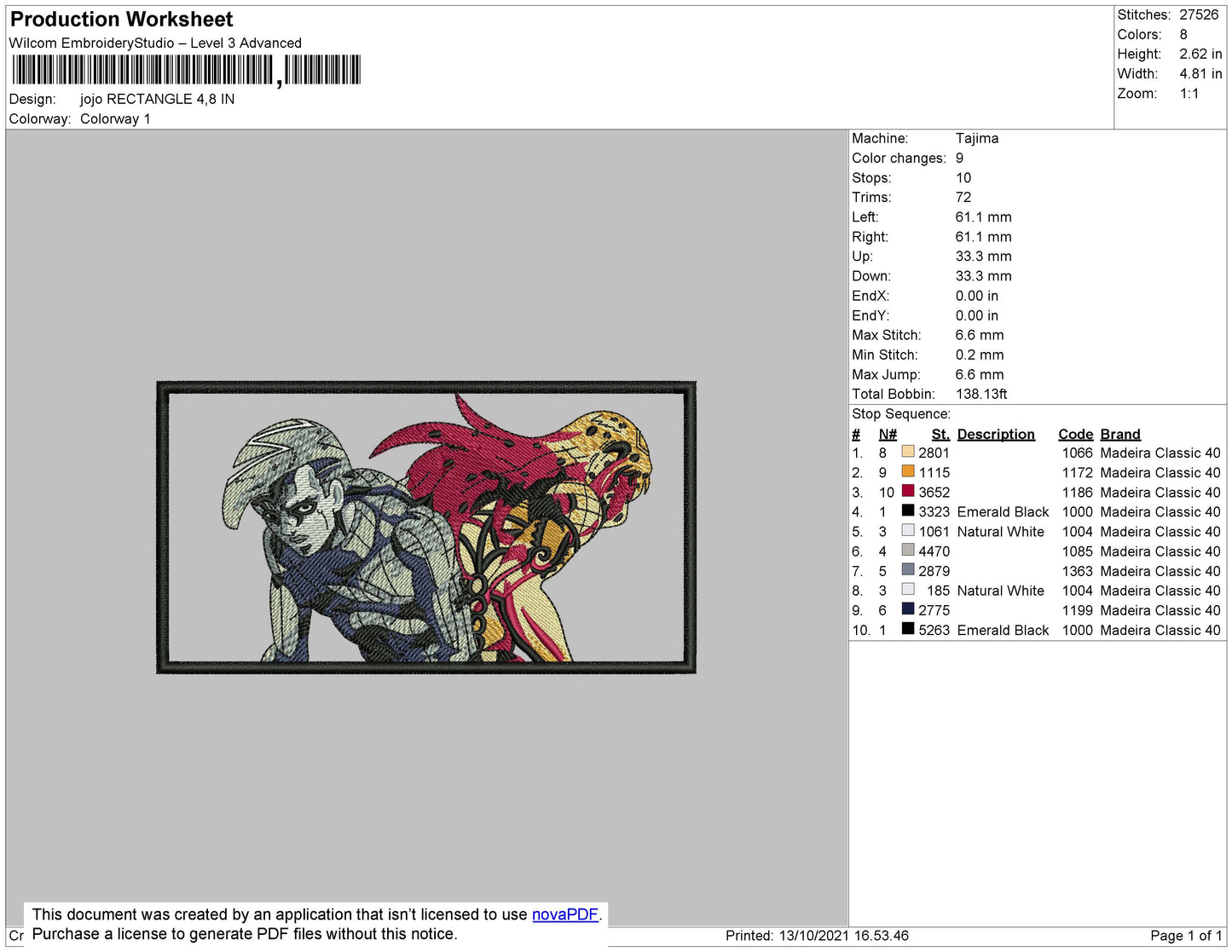 Jojo Rectangle Embroidery – embrostudio
