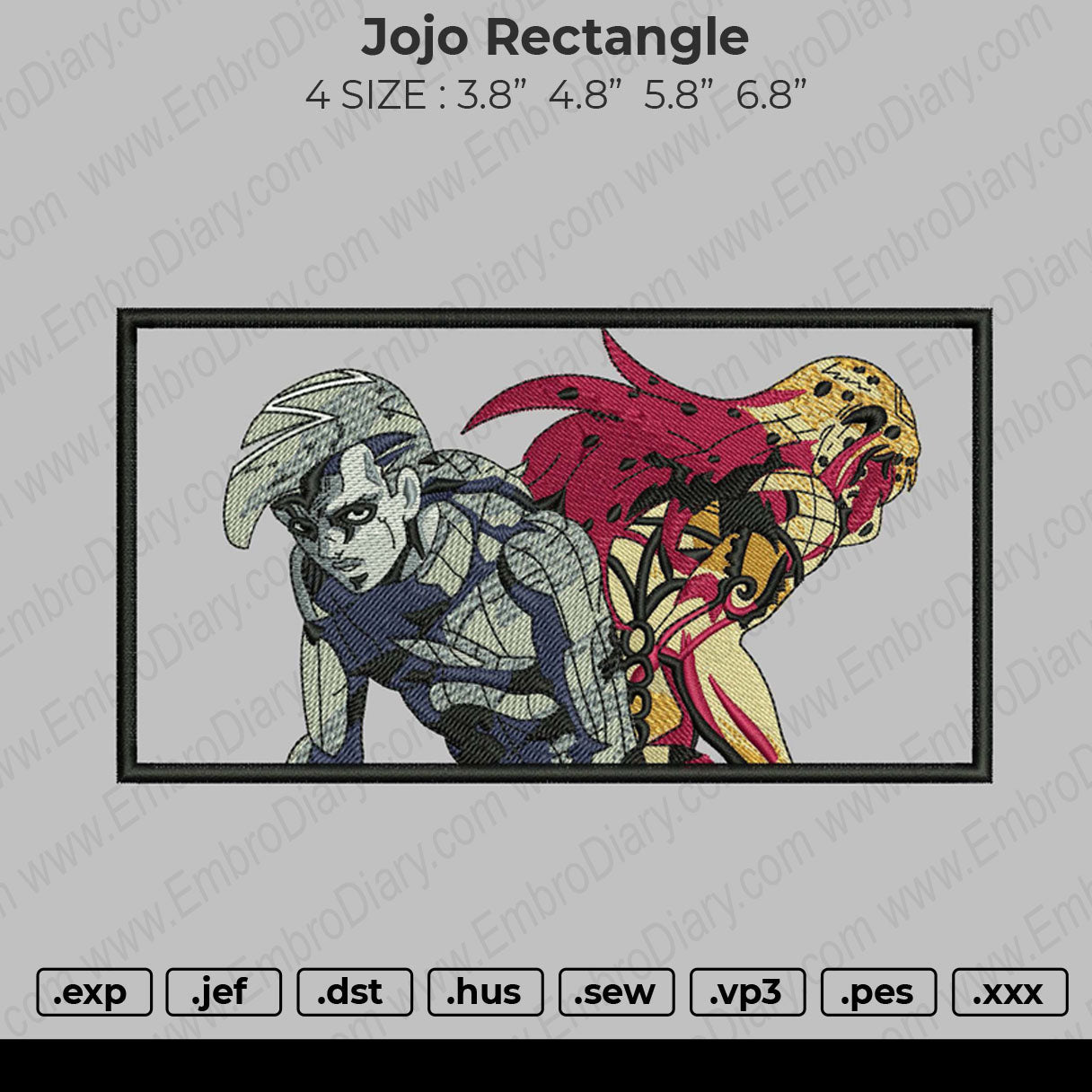 Jojo Rectangle Embroidery – embrostudio