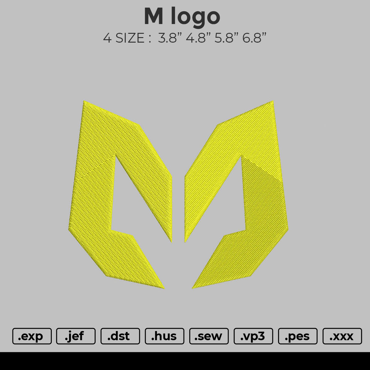 M Logo Embroidery – embrostudio