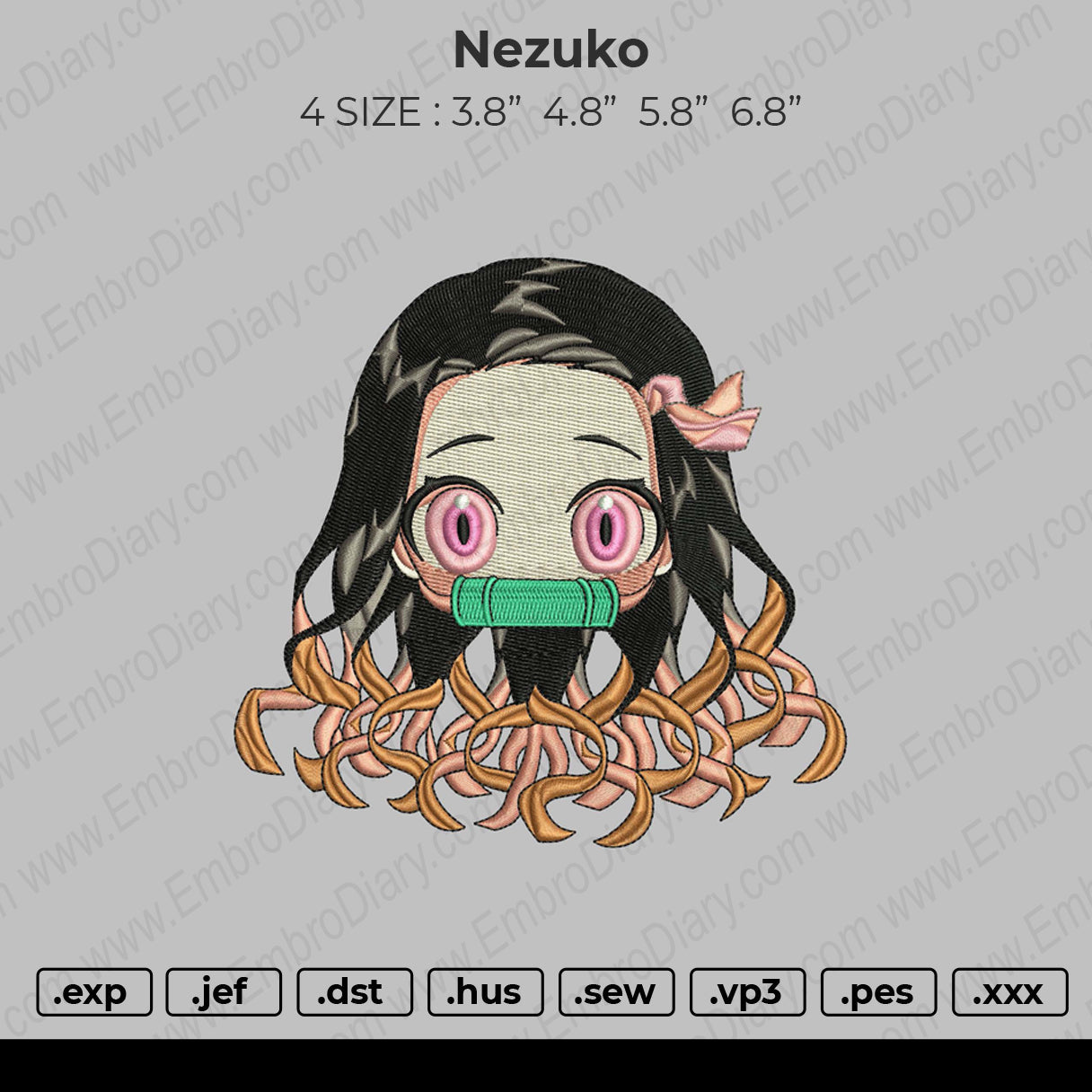Nezuko Embroidery – embrostudio