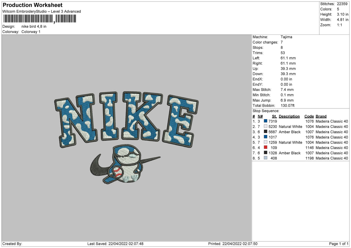 Nike Bird – embrostudio