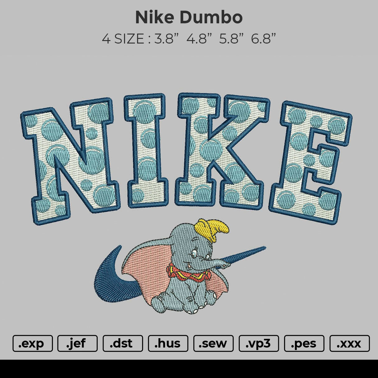 Nike Dumbo Embroidery – embrostudio