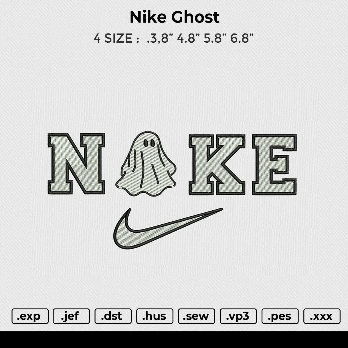 Nike Ghost Embroidery – embrostudio