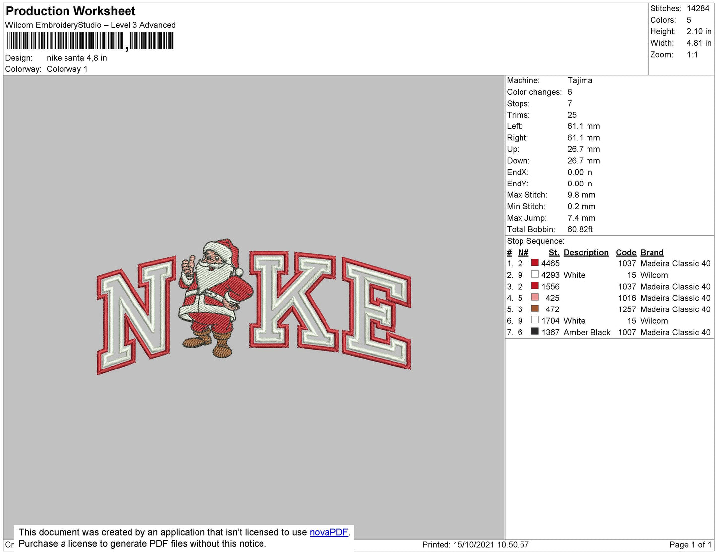 Nike Santa Embroidery – embrostudio