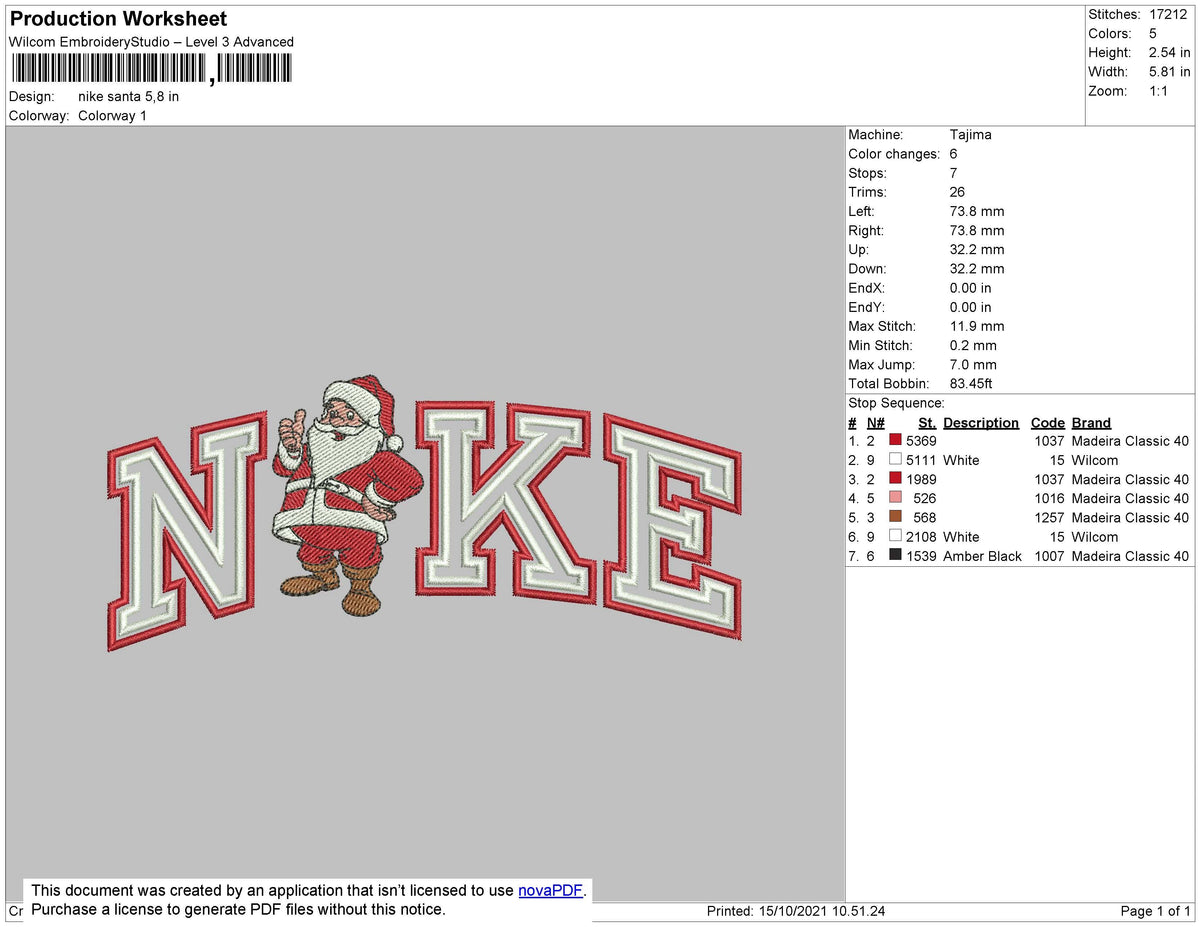 Nike Santa Embroidery – embrostudio
